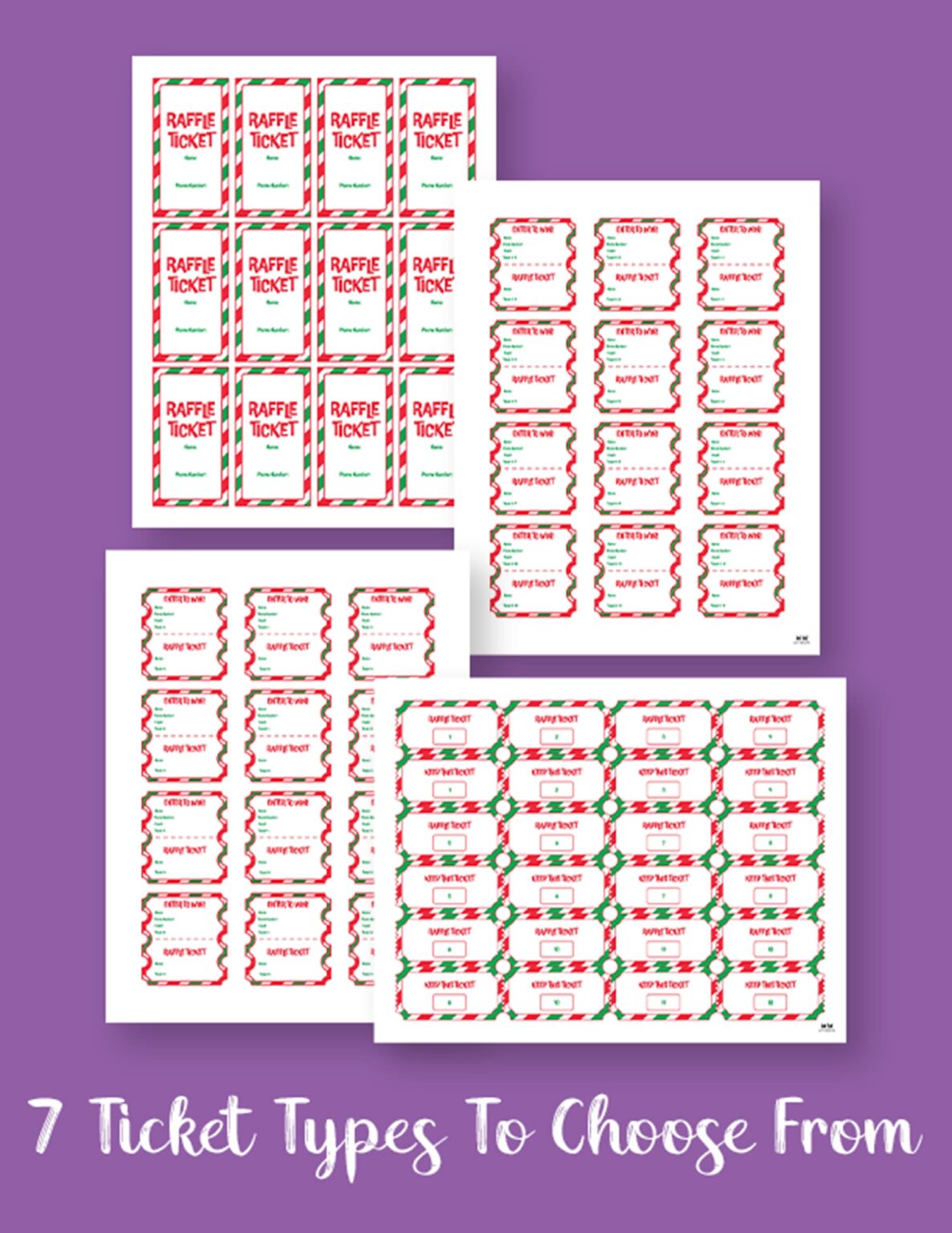 Printable Raffle Tickets | Printabulls