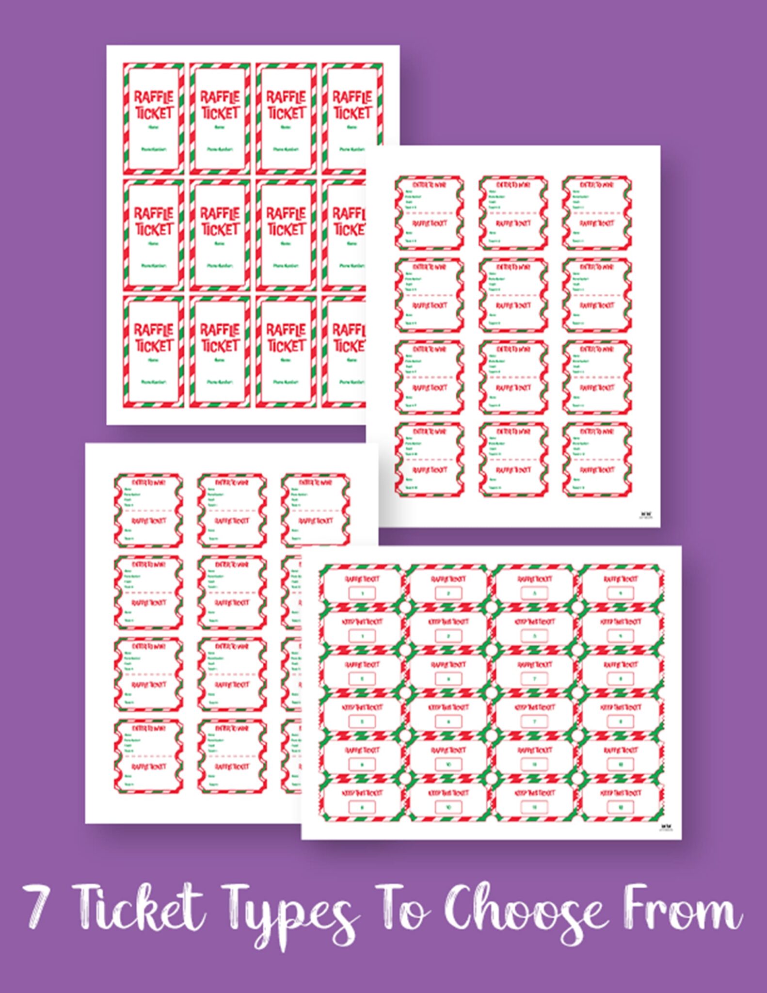 Printable Raffle Tickets | Printabulls