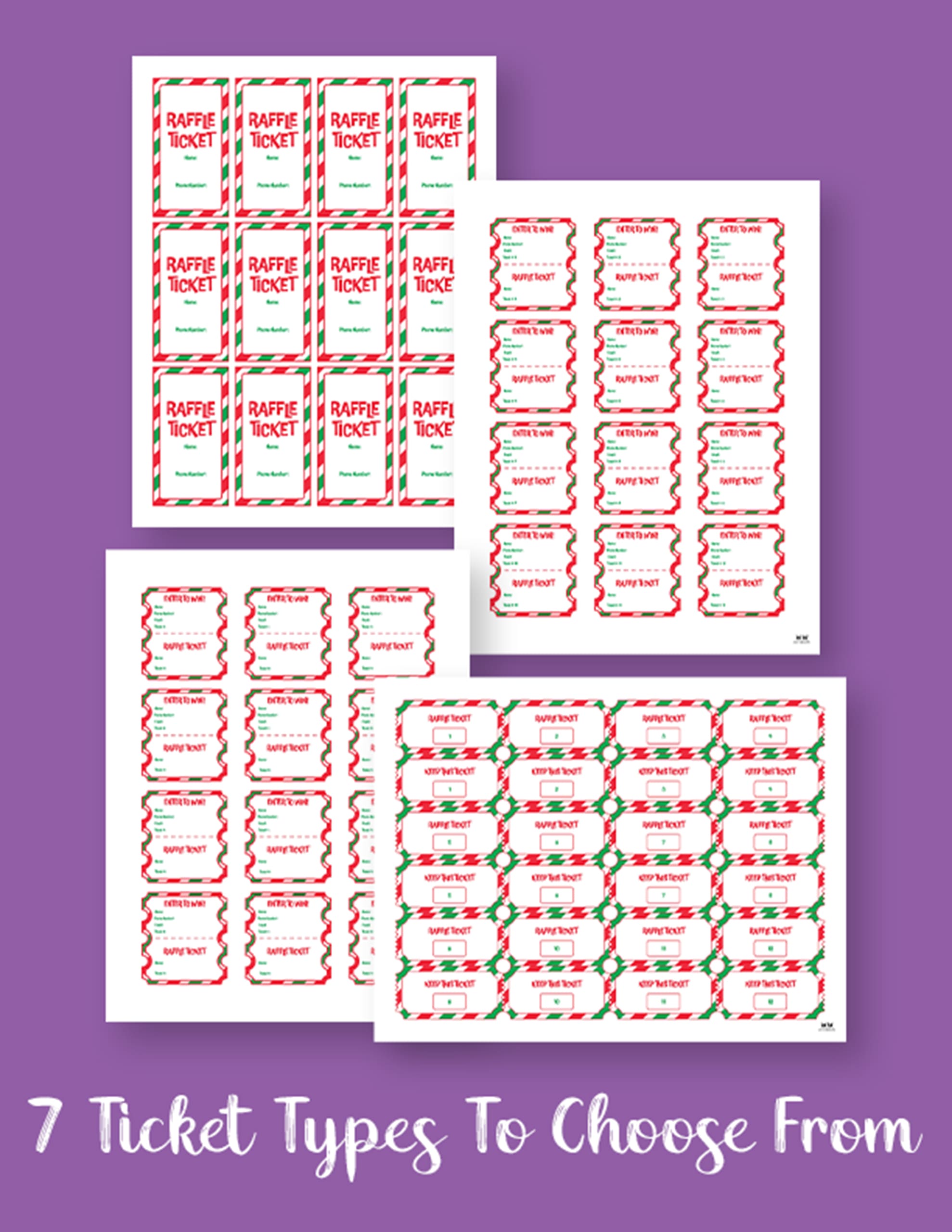 Printable Raffle Tickets | Printabulls