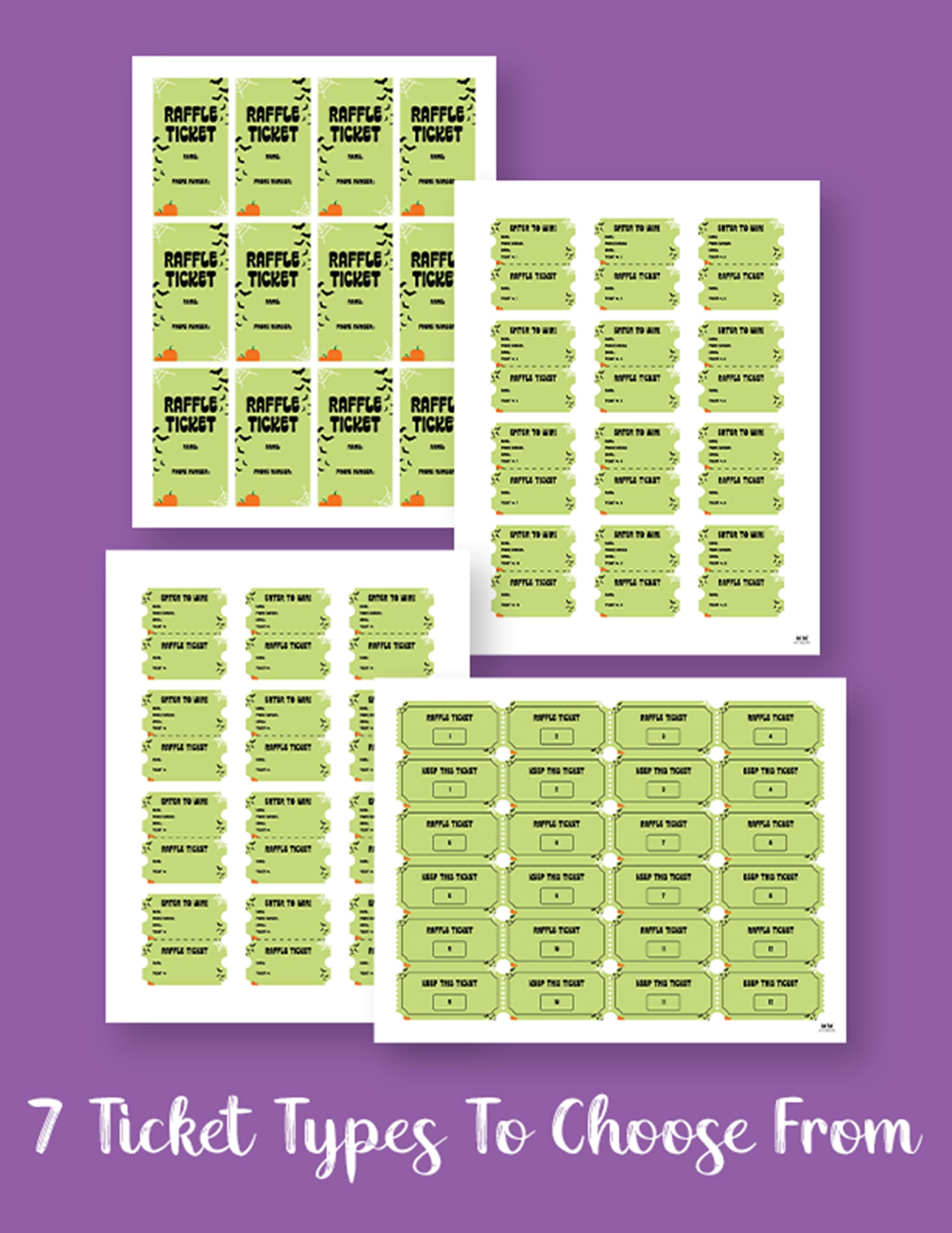 Printable Raffle Tickets | Printabulls