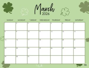 March 2026 Calendars - 150 FREE Printables | Printabulls