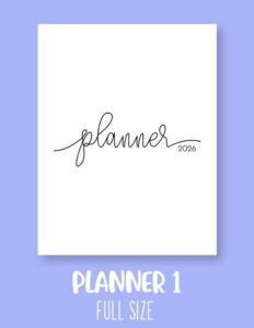 Planner Cover Pages - FREE 2026 Planner Pages | Printabulls