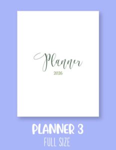 Planner Cover Pages - FREE 2026 Planner Pages | Printabulls