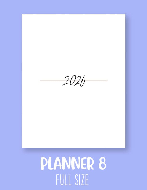 Planner Cover Pages - FREE 2026 Planner Pages | Printabulls