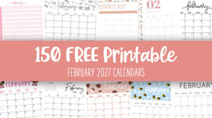 February 2027 Calendars - 150 FREE Printables | Printabulls